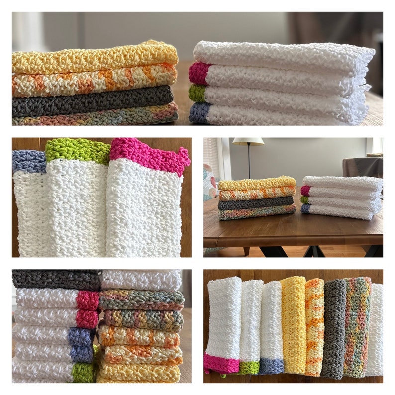 Cloth Sets 100% Cotton: Set of 2 8 X 8 Inches dishcloth or Bath - Etsy ...