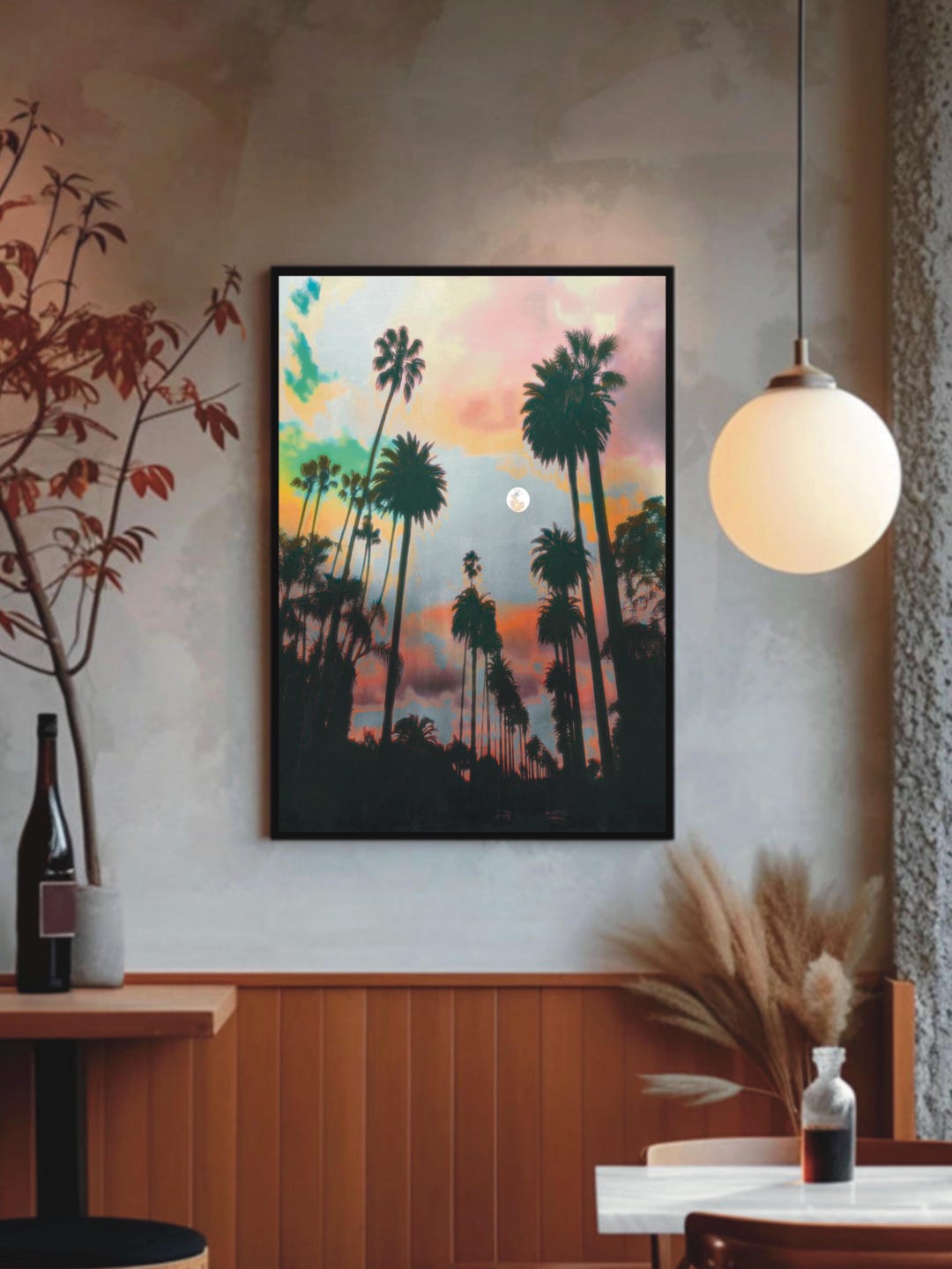 Los Angeles Poster, Landmark Poster, Vibey Landmark Art, Aesthetic Wall ...