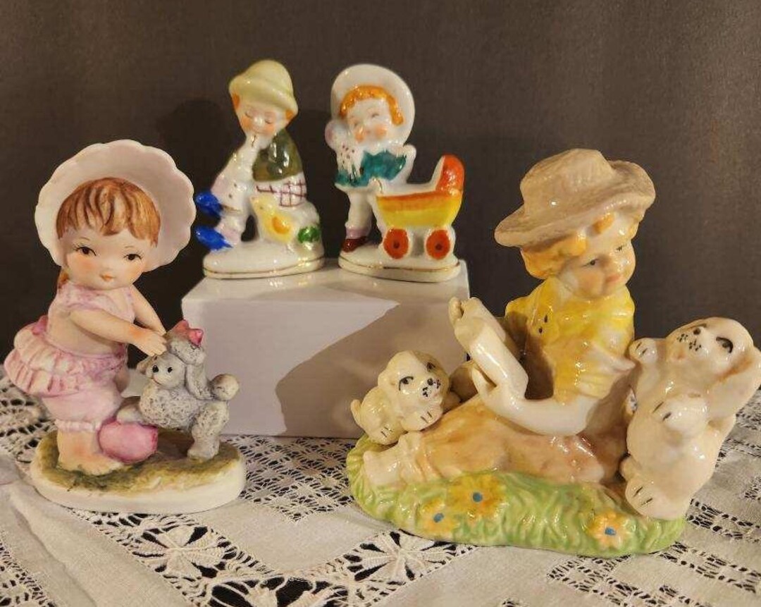 Vintage Children Figurines Lefton, BC, Occupied Japan Sold as Set or ...