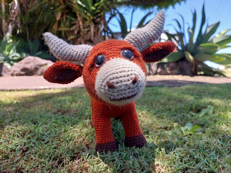 Bonnie Bovine The Highland Cow Digital Pattern 24cm Tall Etsy