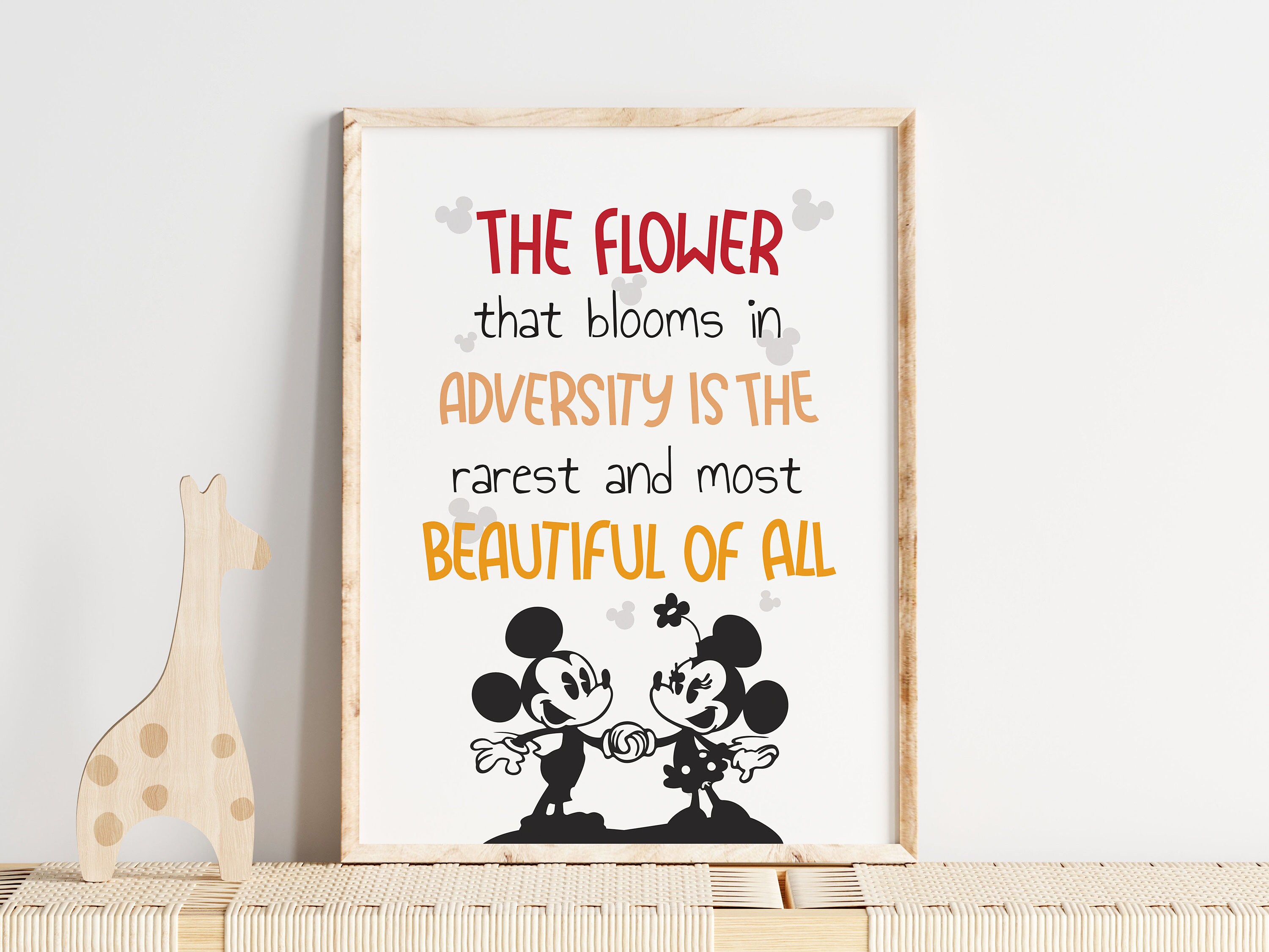 Mickey Printable Poster, Pre-school & Montessori Posters, Educational ...