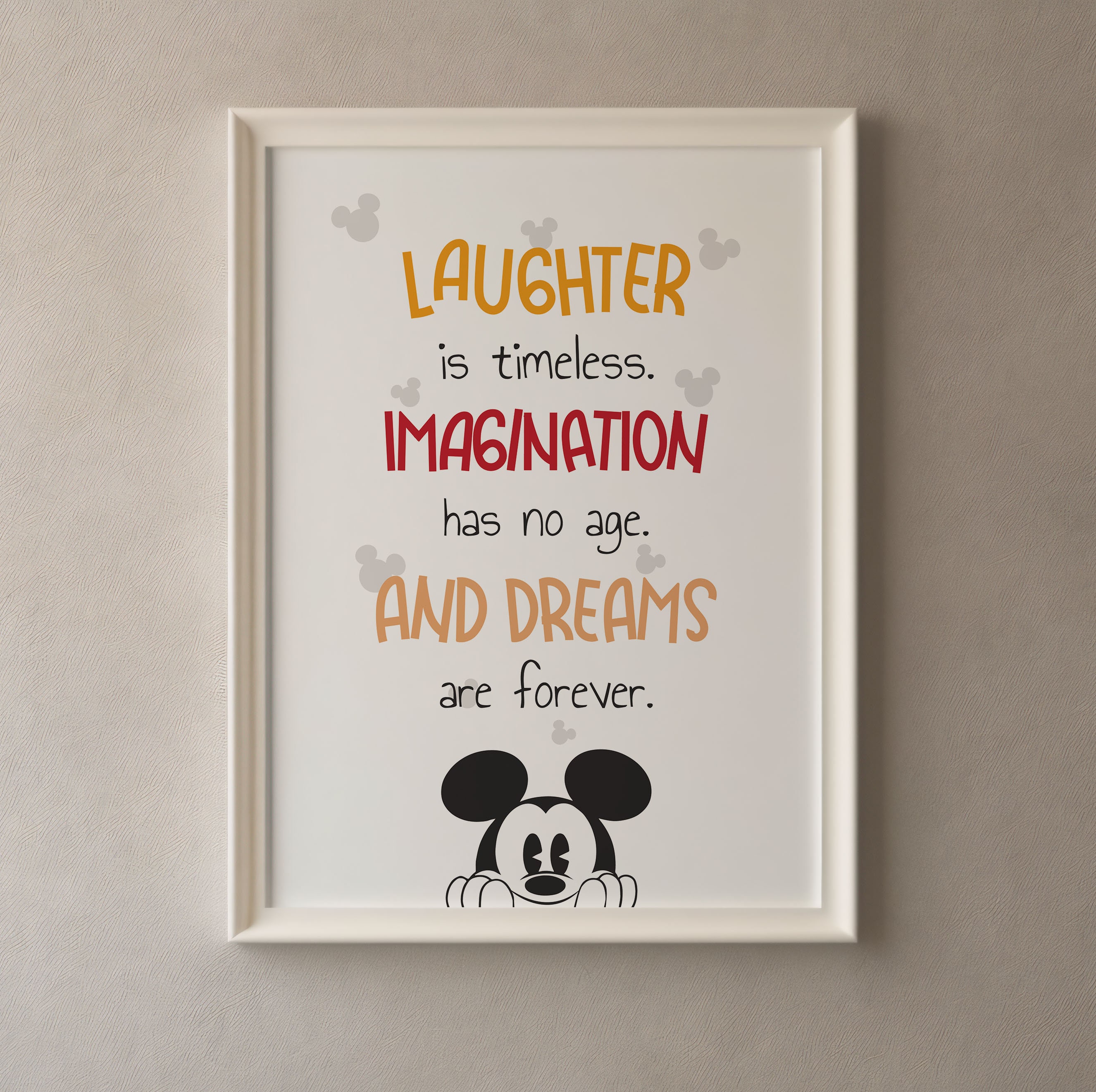 Mickey Mouse Wall Art Set of 3 Vintage Mickey Mouse Prints Nursery ...