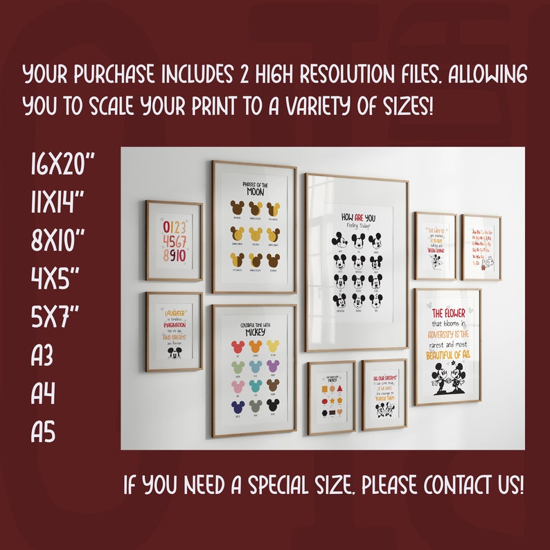 Digital Download Math Poster, Let's Learn Angles With Mickey ...