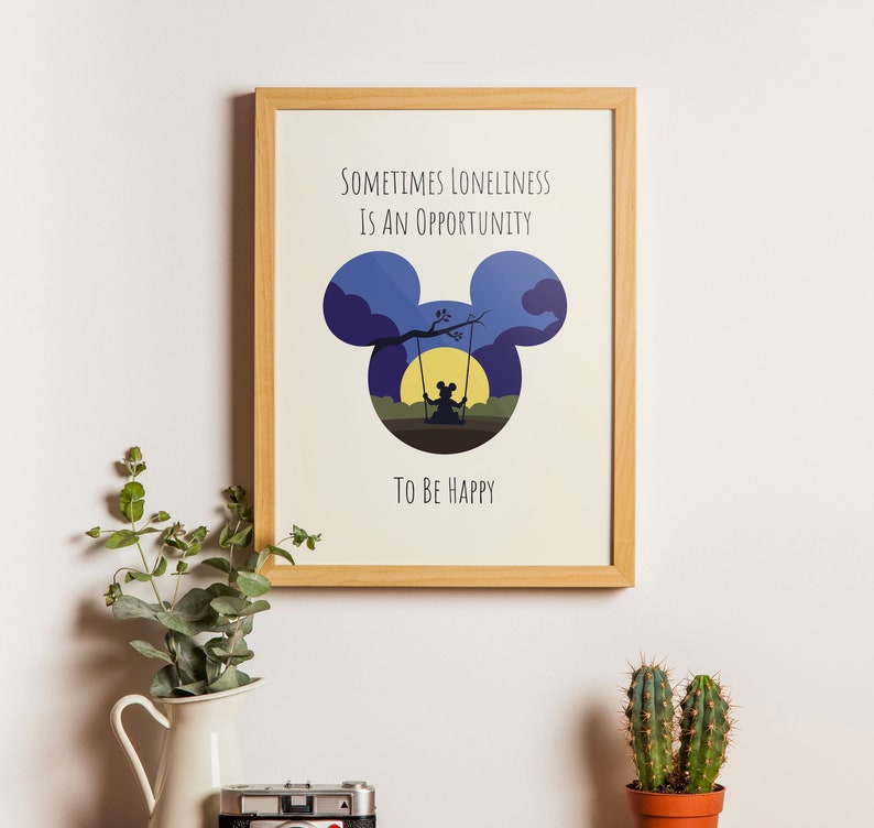 Set of 3 Mickey Themed Quote Prints, Mickey Mouse Posters Mickey Cute ...