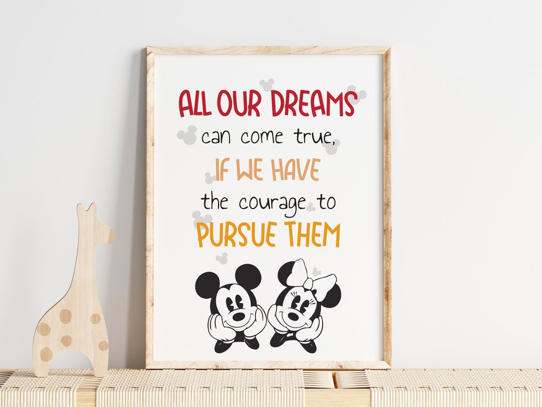 Mickey Mouse Printable Wall Art, Pre-school & Montessori Posters ...
