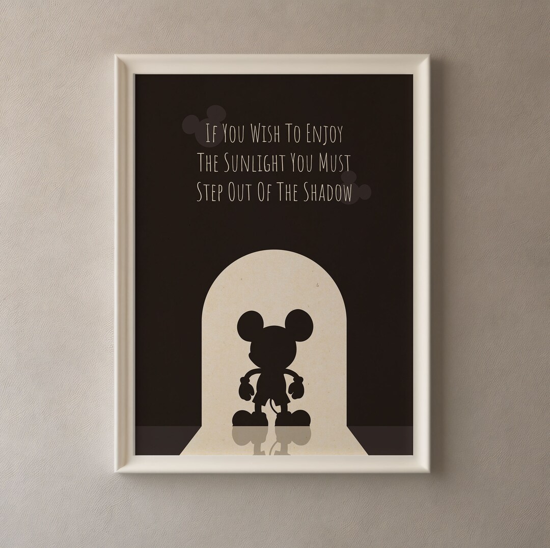 Digital Download Mickey Motivational Poster, If You Wish to Enjoy the ...