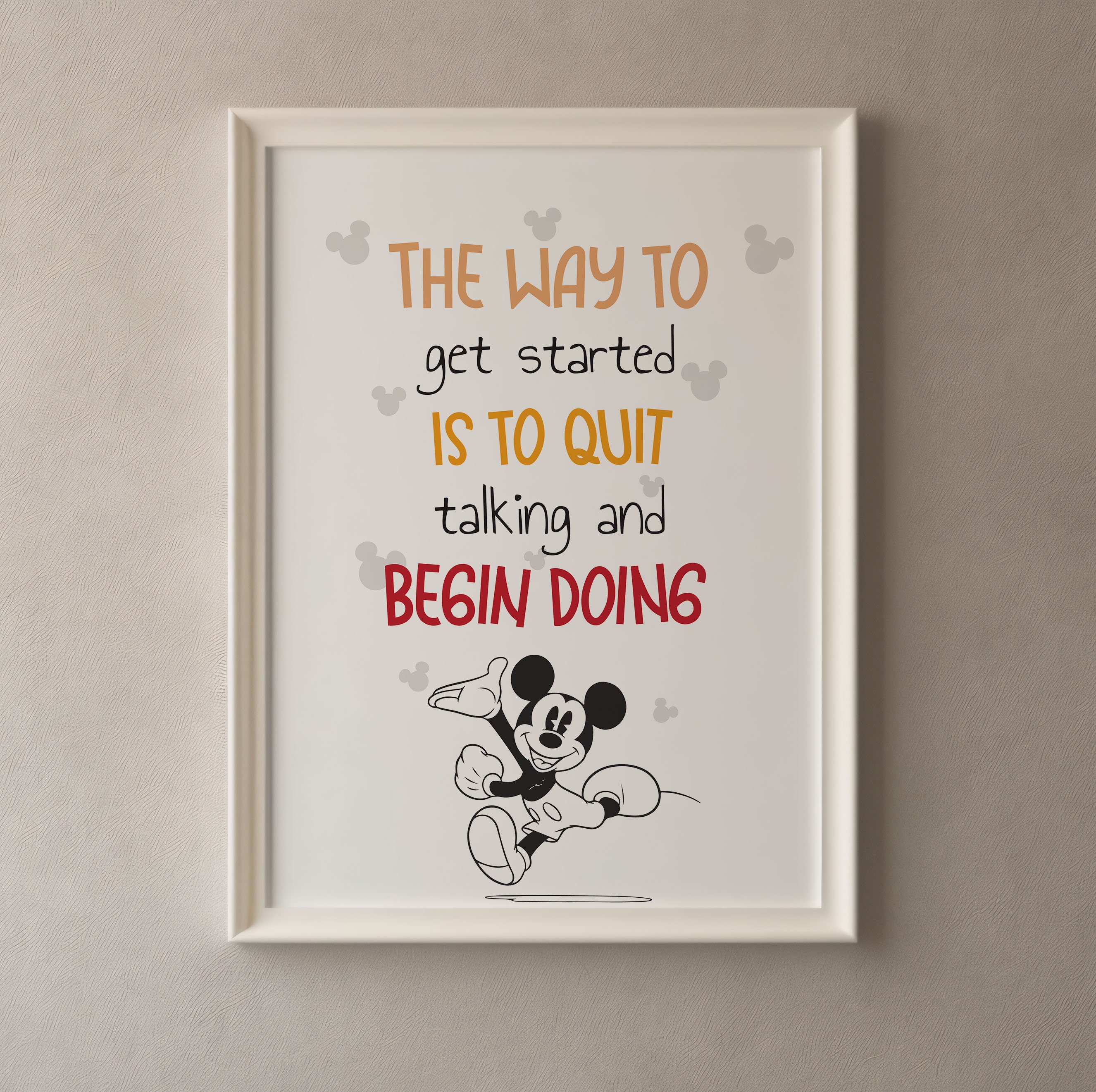 Mickey Mouse Wall Art Set of 3 Vintage Mickey Mouse Prints Nursery ...