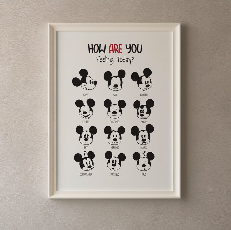 Mickey Mouse Educational Posters: Homeschool Printable Decor (set of 10 ...