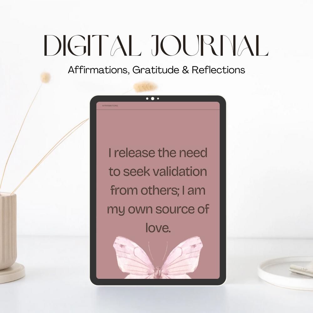Daily Gratitude Journal for Self-care and Mindfulness | Digital ...