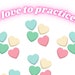 Valentine's Practice Log | February Practice Chart | Piano Lesson ...