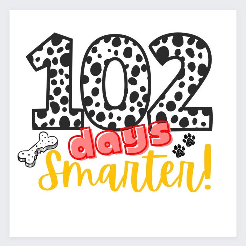 102 Days of School PNG Design - Etsy
