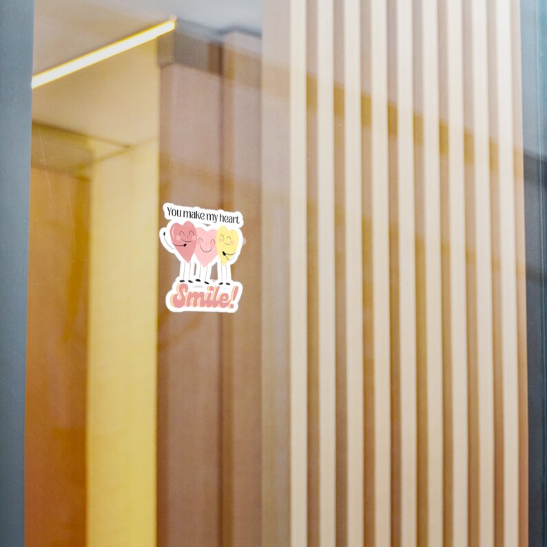 You Make My Heart Smile Sticker - Etsy