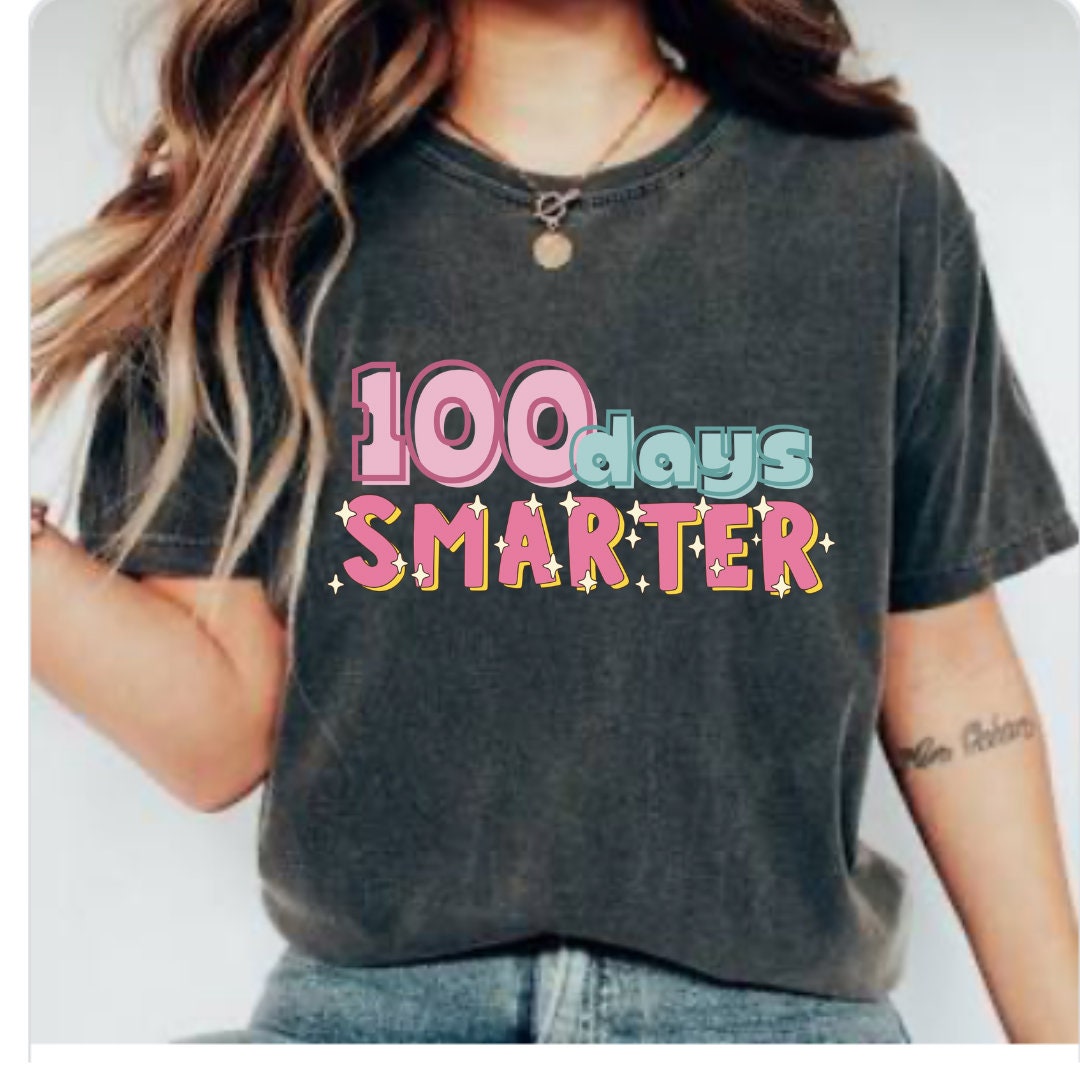 2 PNG Tshirt Designs 100th Day of School - Etsy