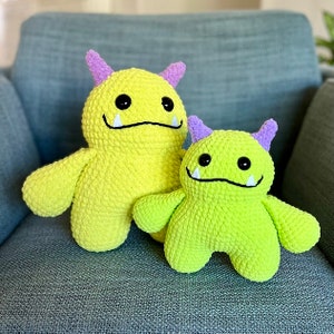 Ike the Monster Crochet Pattern - Low-sew - Etsy