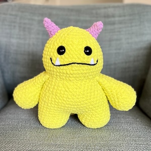 Ike the Monster Crochet Pattern - Low-sew - Etsy