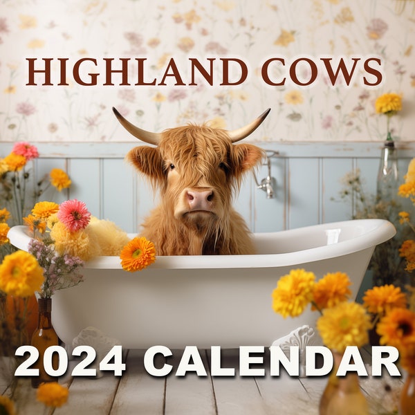 Funny Cow Calendar - Etsy