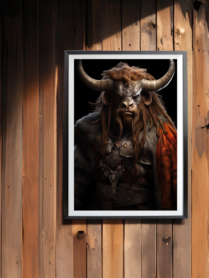 Yak KNIGHT | ANIMAL Warrior Series | Den Decore | Printable Yak Art ...
