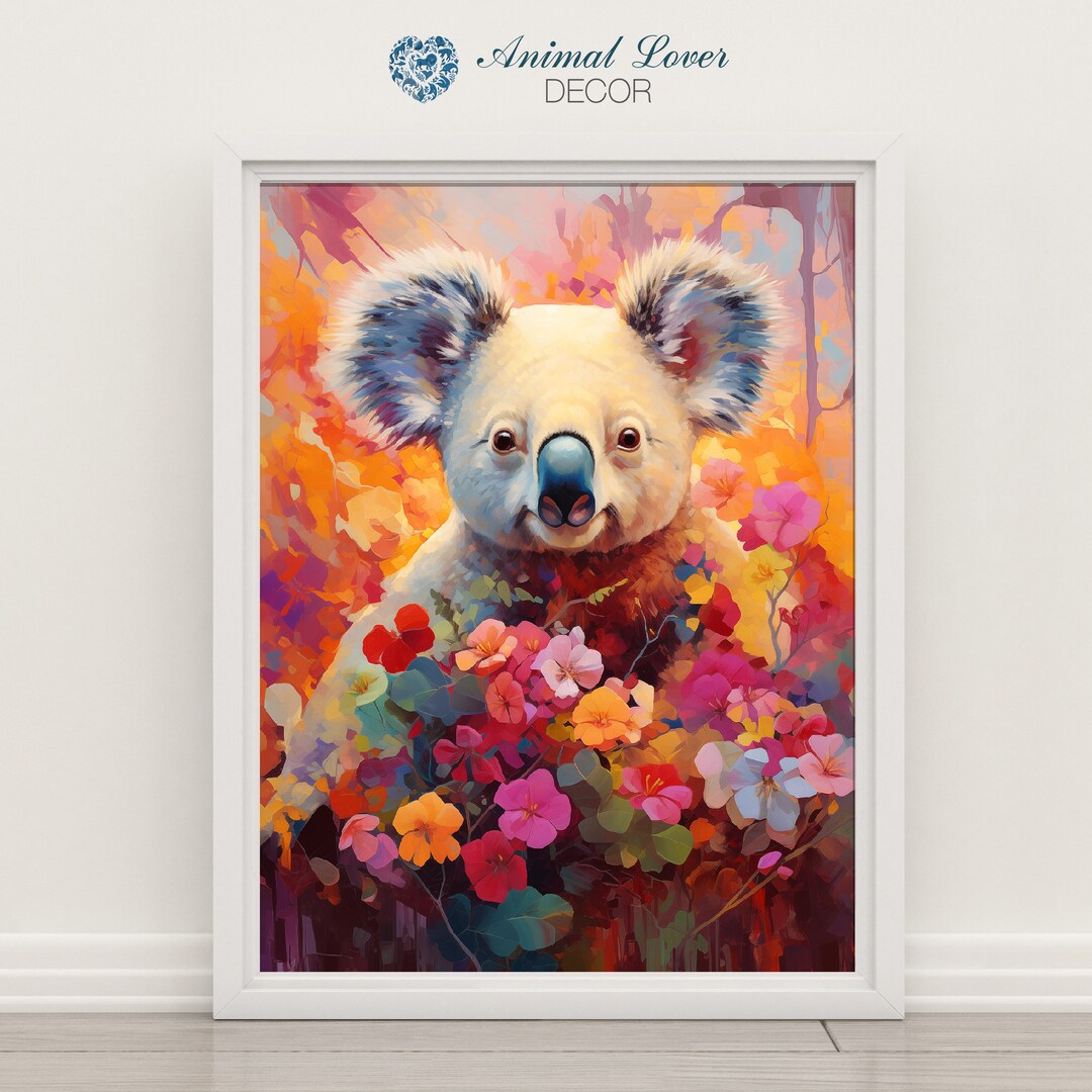 Koala Bear Art, Koala Bear Walldecore, Landscape Art Wallarte ...