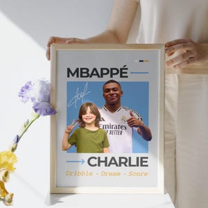 Custom Mbappe Poster Personalized Real Madrid Fan Gift Custom Football ...