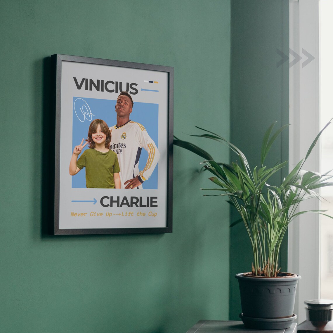 Personalized Vinicius Poster Vini Jr Fan Gift Customized Real Madrid ...