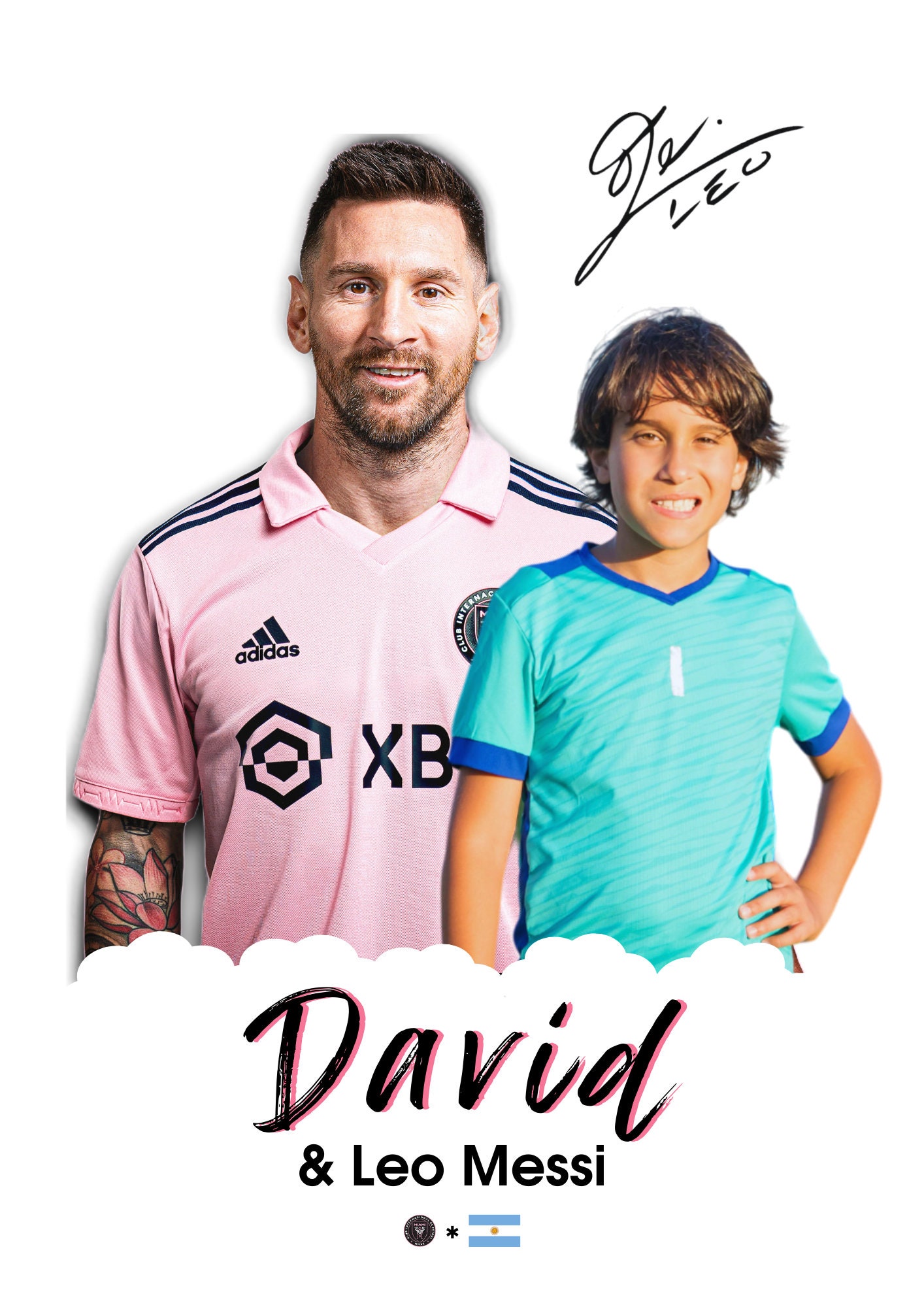 Personalized Lionel Messi Poster, My Photo Custom Soccer Gift ...