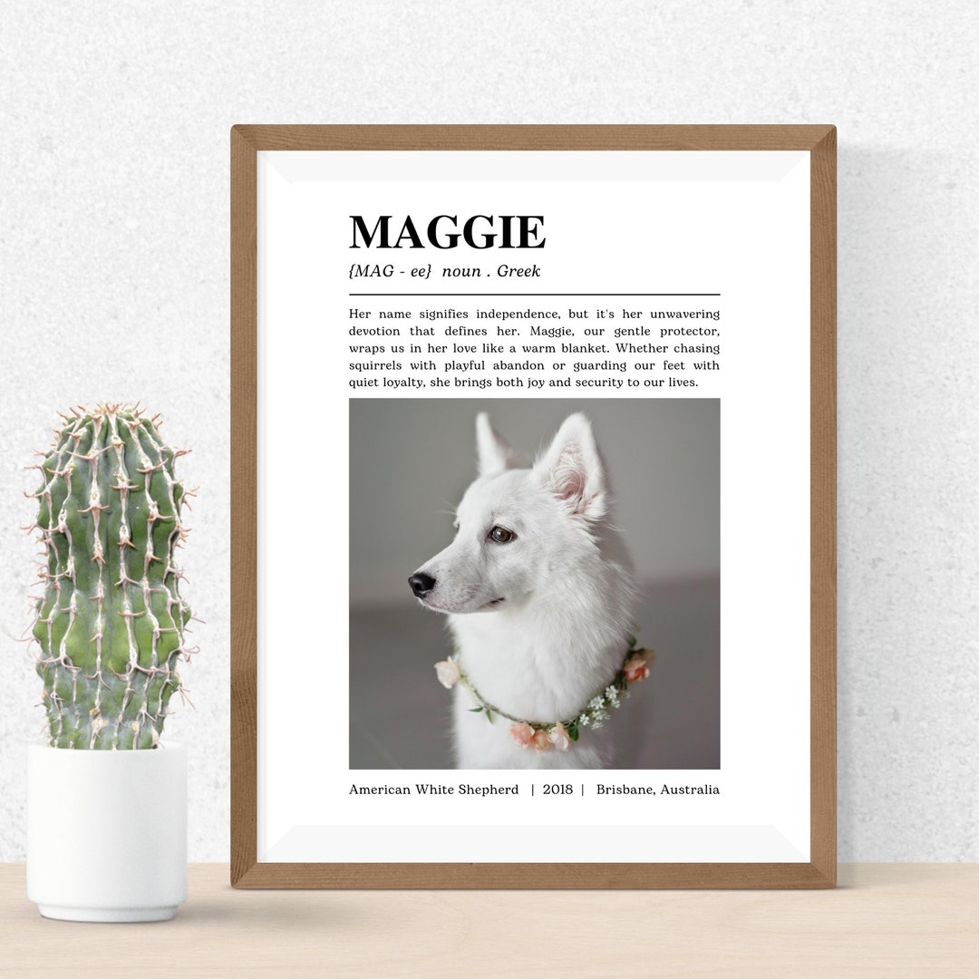 Custom Pet Definition Print, Pet Definition Poster, Personalized Pet ...