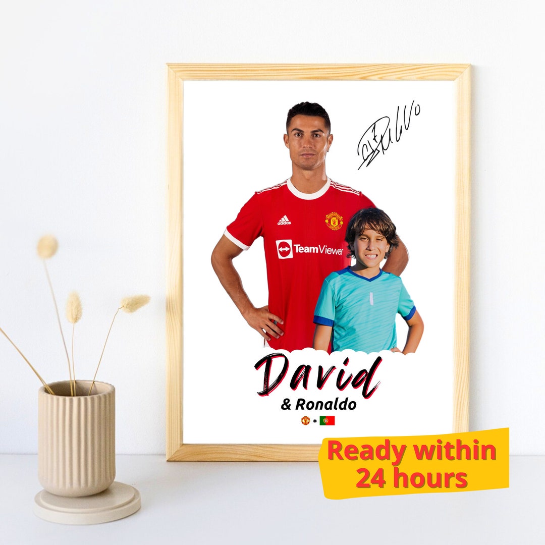 Personalized Cristiano Ronaldo Poster Custom Man Utd Photo With Ronaldo ...