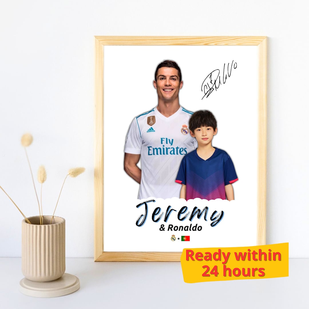 Personalized Cristiano Ronaldo Poster Custom Real Madrid Photo With ...
