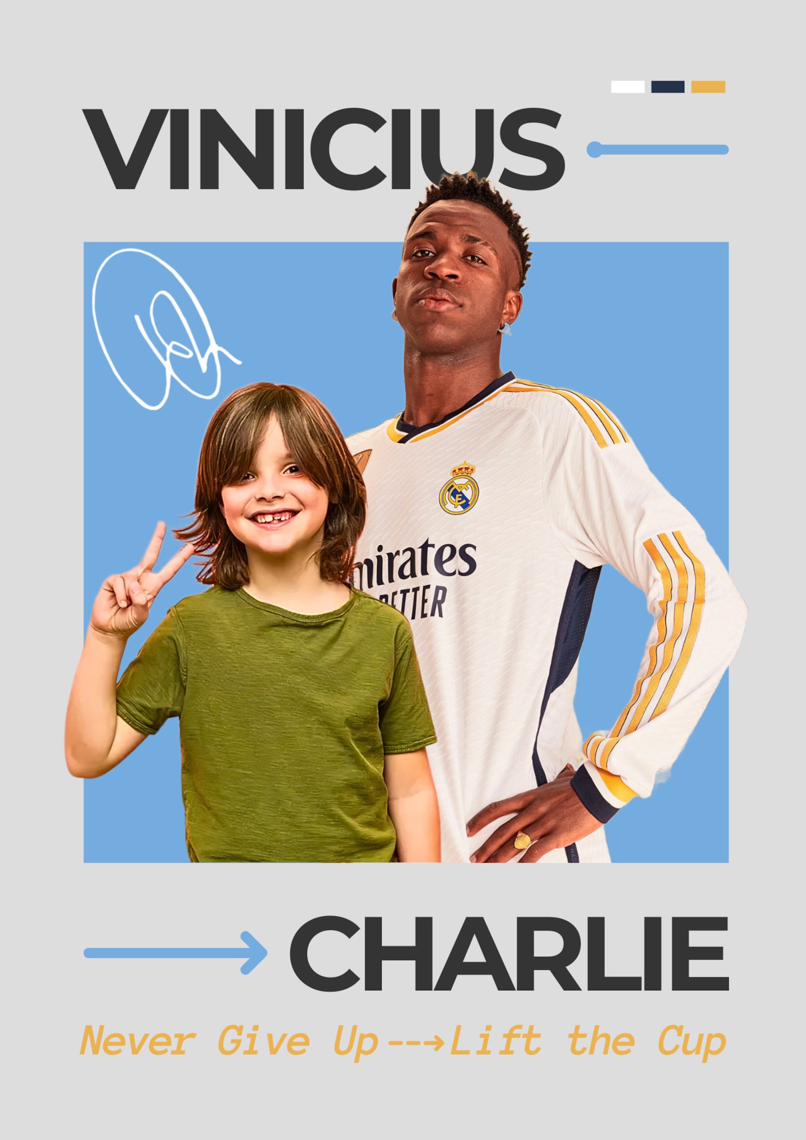 Personalized Vinicius Poster Vini Jr Fan Gift Customized Real Madrid ...