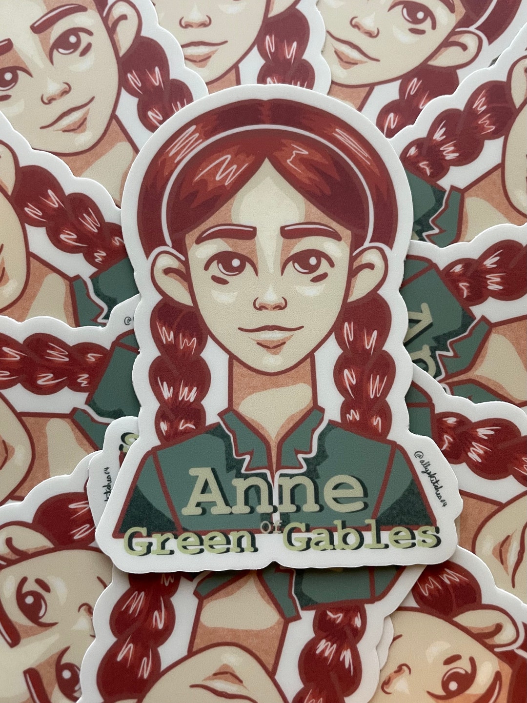 Anne of Green Gables Sticker, Book Stickers, Anne Stickers, Bookworm ...
