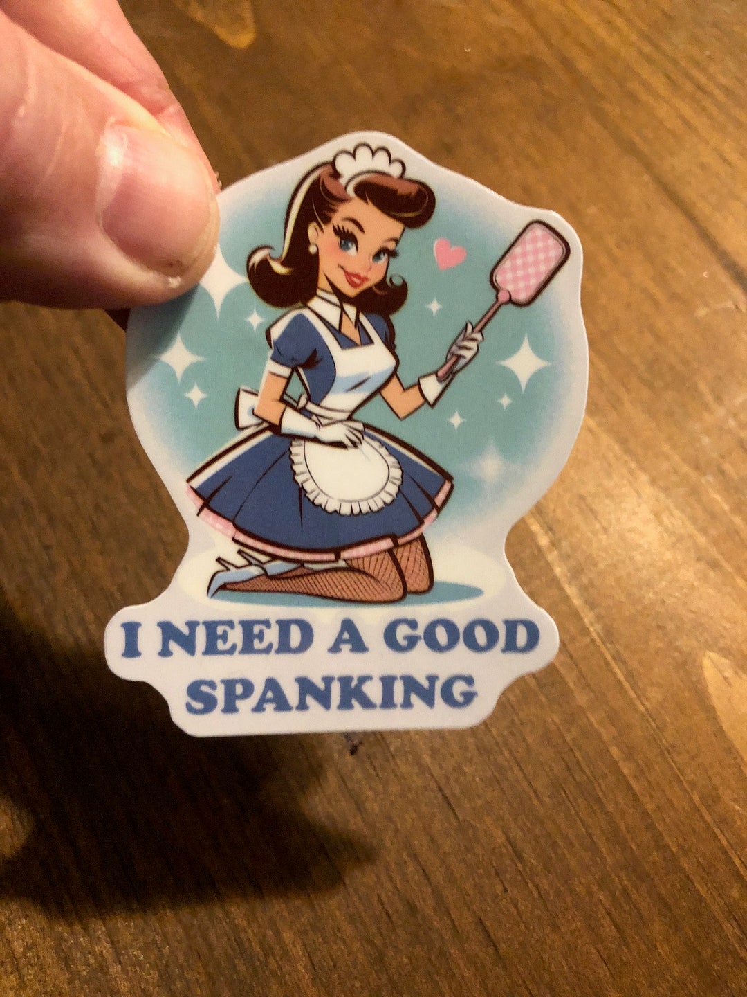 I Need a Good Spanking Sticker, Waterproof Water Bottle Sticker, Laptop ...