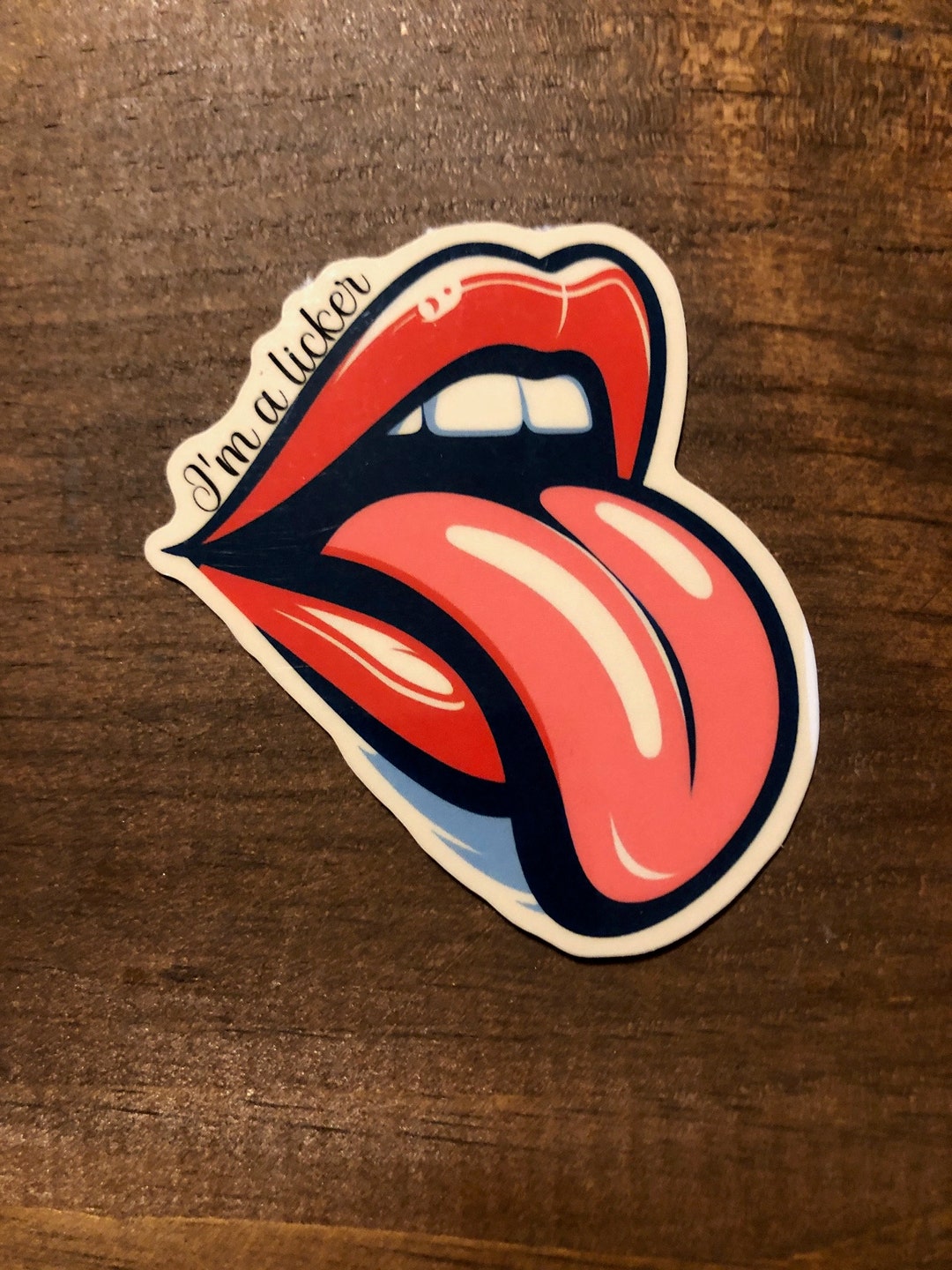 Im a Licker Sticker, Licker, Tongue Out, Waterproof Water Bottle ...