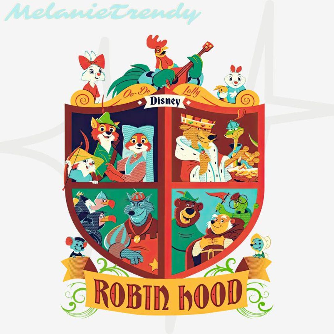 Retro Robin Hood 1973 PNG File, Robin Hood Clipart, Robin Hood 50th ...