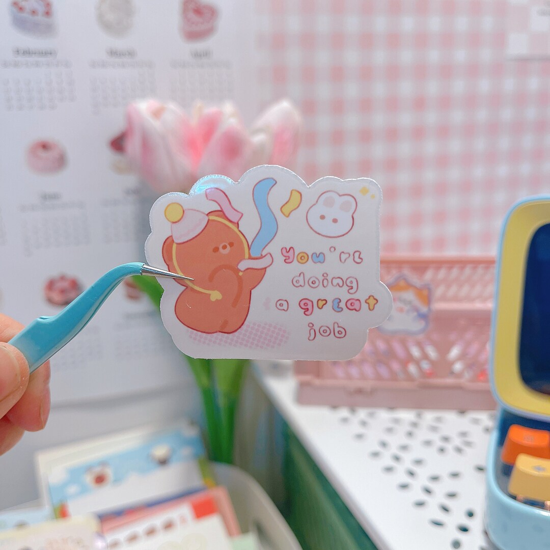 You'r Doing Great Die Cut Sticker Journalling Clear Waterproof ...