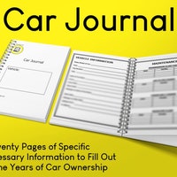 Vehicle Maintenance Journal | Micro-car 6x9 Tax Notebook Paperback ...