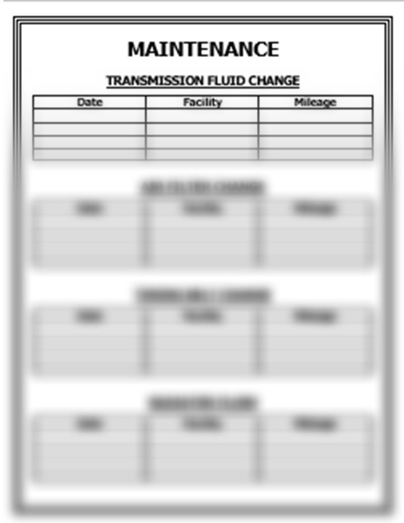 Car Journal: Car Detail Organizer, Keep All the Important Details in ...