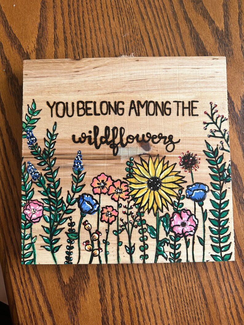 Wildflower Sign - Etsy