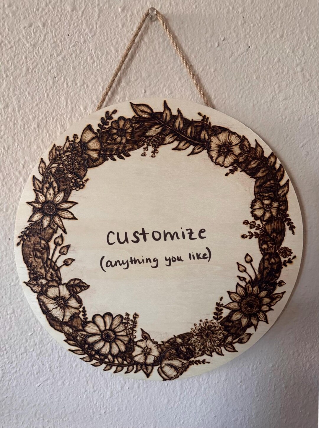Customizable Wood Burned Sign - Etsy