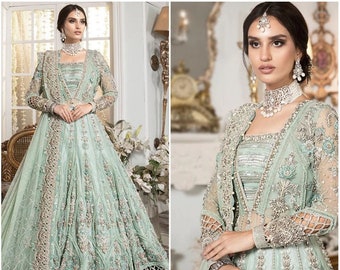 Custom Stitch Designer Maxi, Pakistani Indian Design, Wedding ...