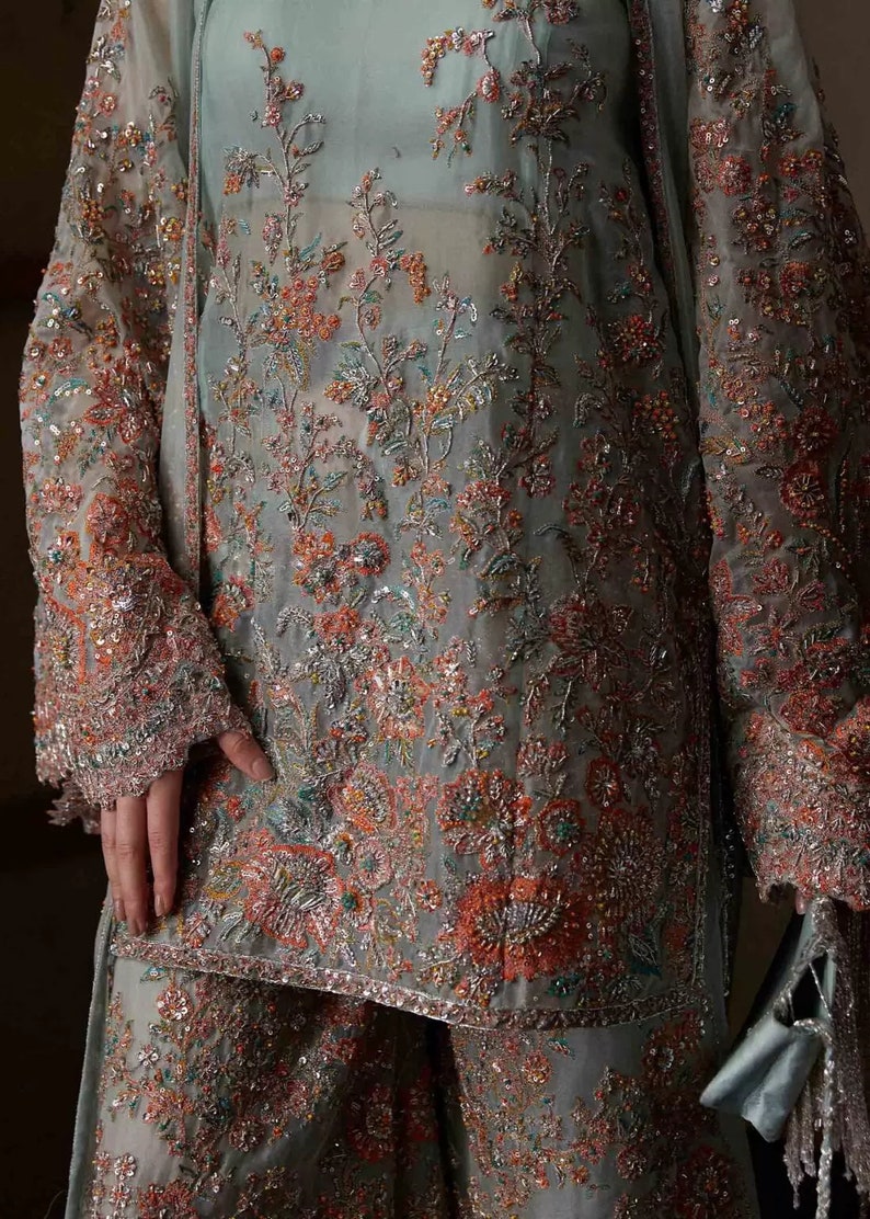 Custom Stitch Designer Maxi, Pakistani Indian Design, Wedding ...