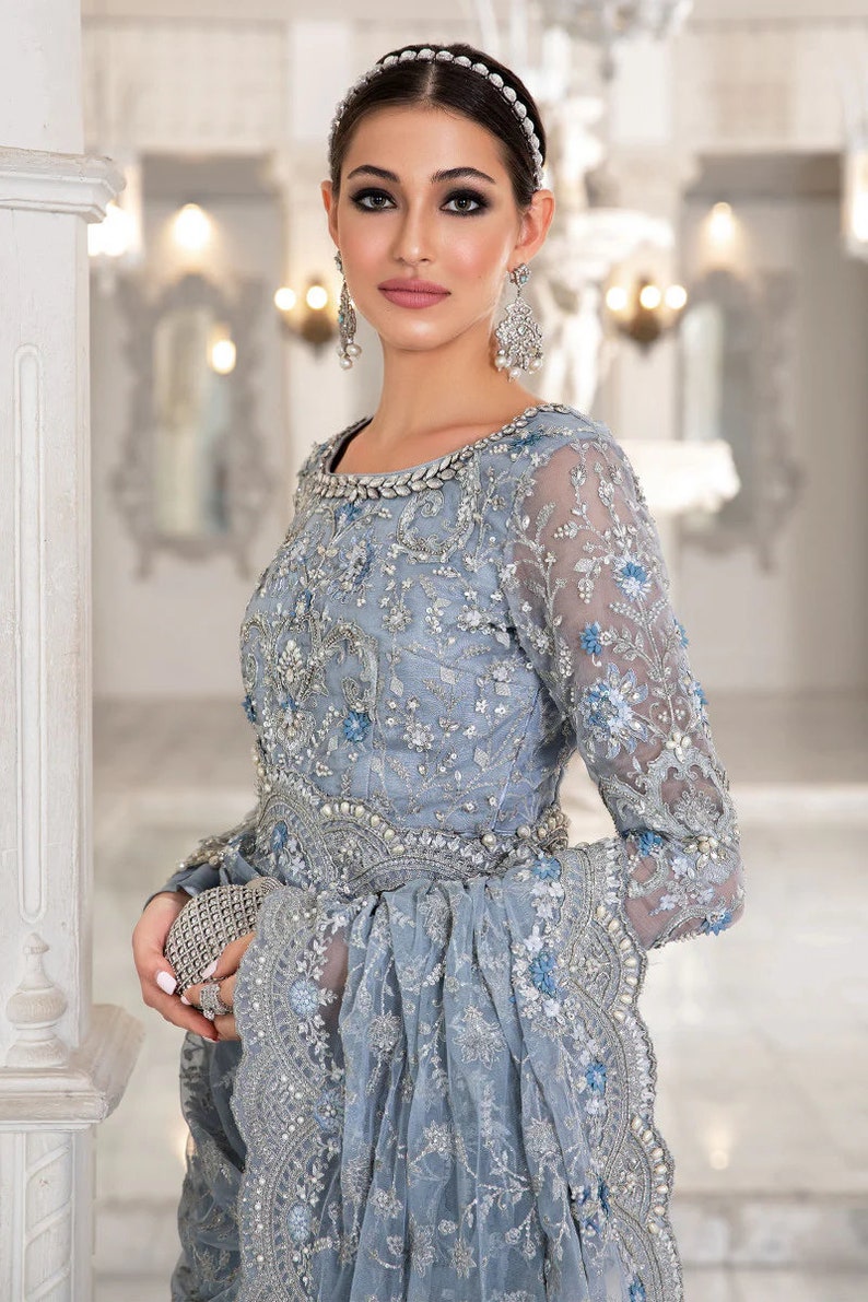 Custom Stitch Designer Maxi, Pakistani Indian Design, Wedding ...