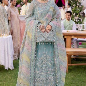 Custom Stitch Designer Maxi, Pakistani Indian Design, Wedding ...