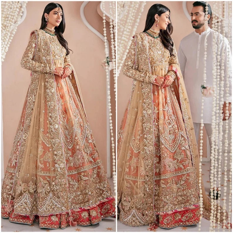 Custom Stitch Designer Maxi, Pakistani Indian Design, Wedding ...