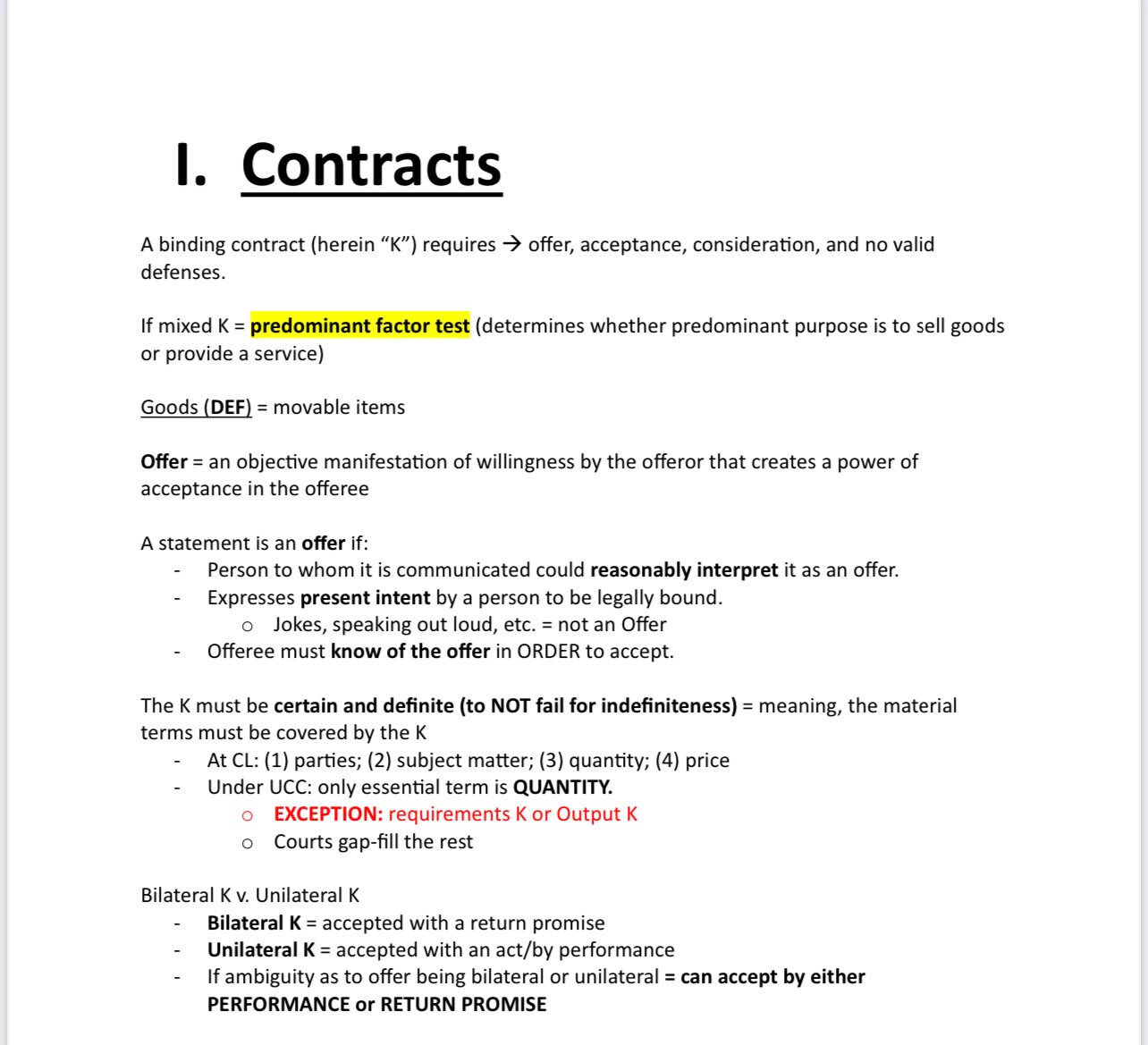 Florida Bar Exam Essays Master Outline - Etsy