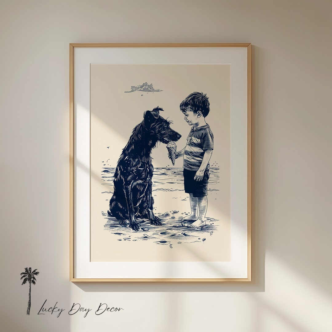 Shepherd Dog Enjoying Boys Ice Cream | Happy Dog Beach Life | Adorable ...