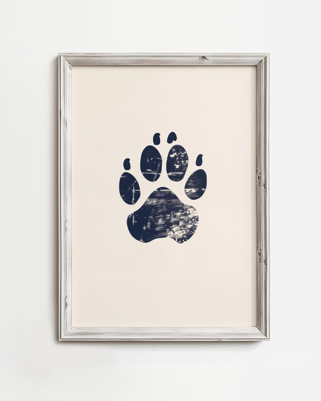 Dog Paw Sketch | Simple Dog Print | Dog Art for Dog Lovers | Rustic ...