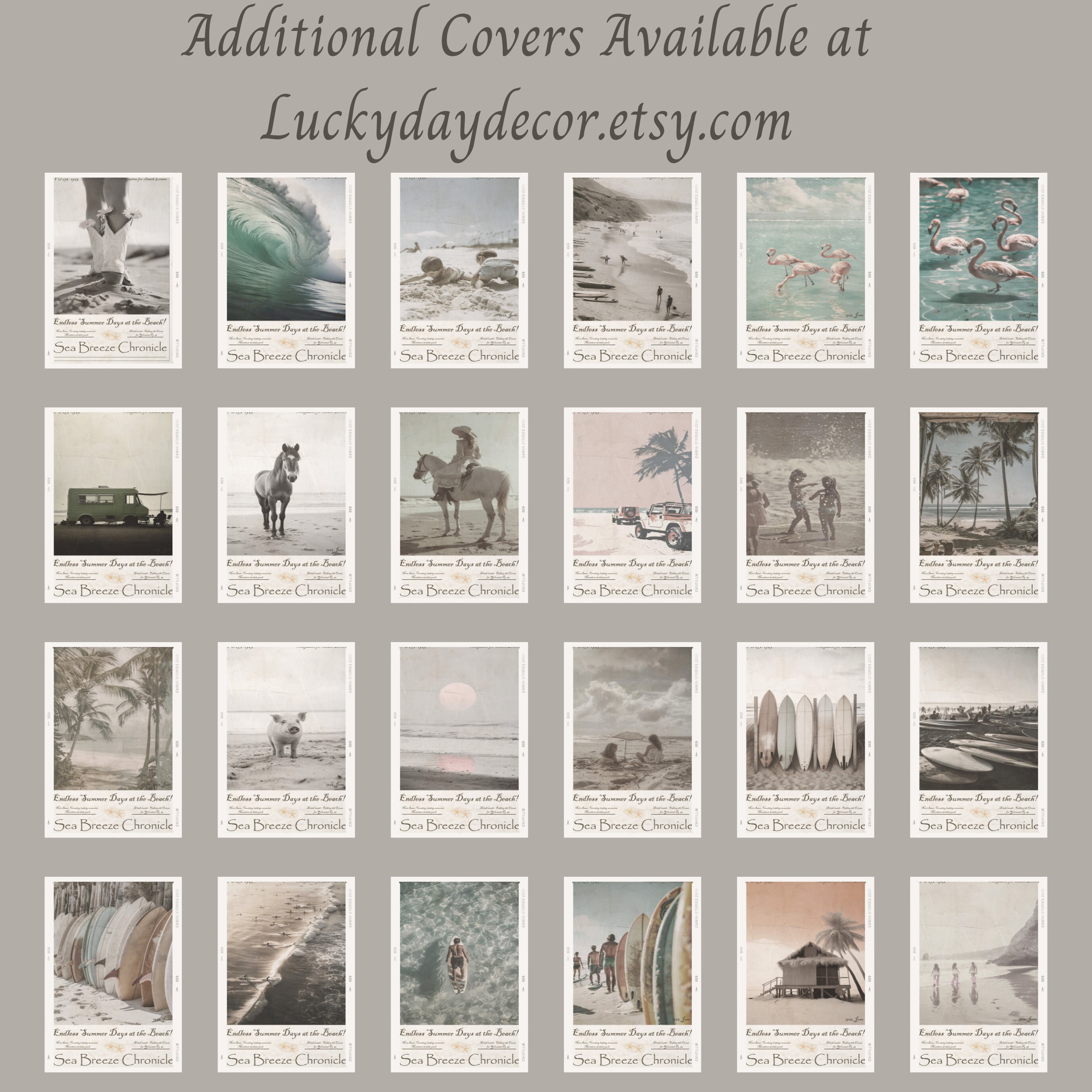 Buggy Beachside 1960's | Vintage Magazine Cover | Trendy Coastal Art ...