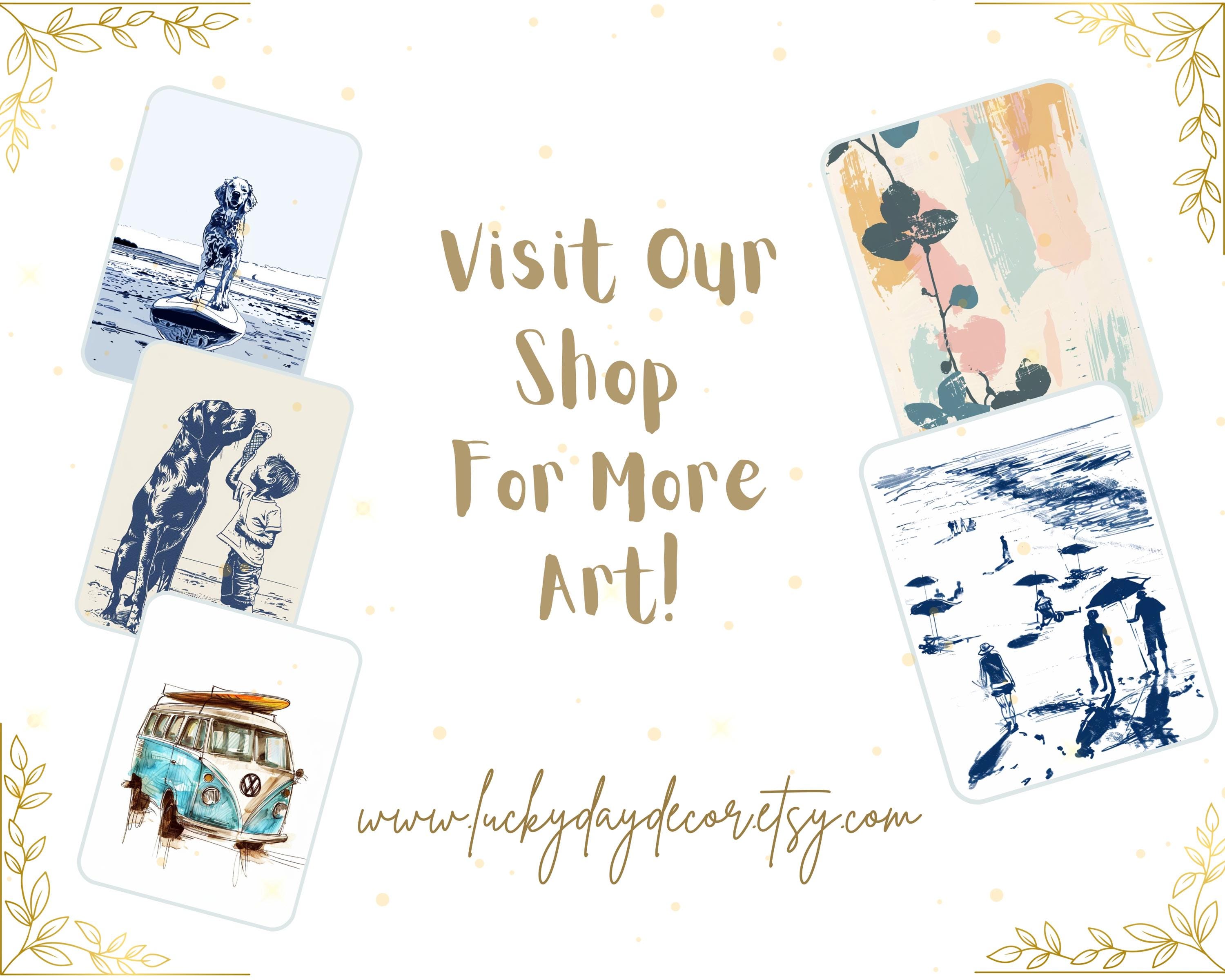 Labrador Sunset Kisses | Adorable Summertime Print | Lake Dog Sketch ...