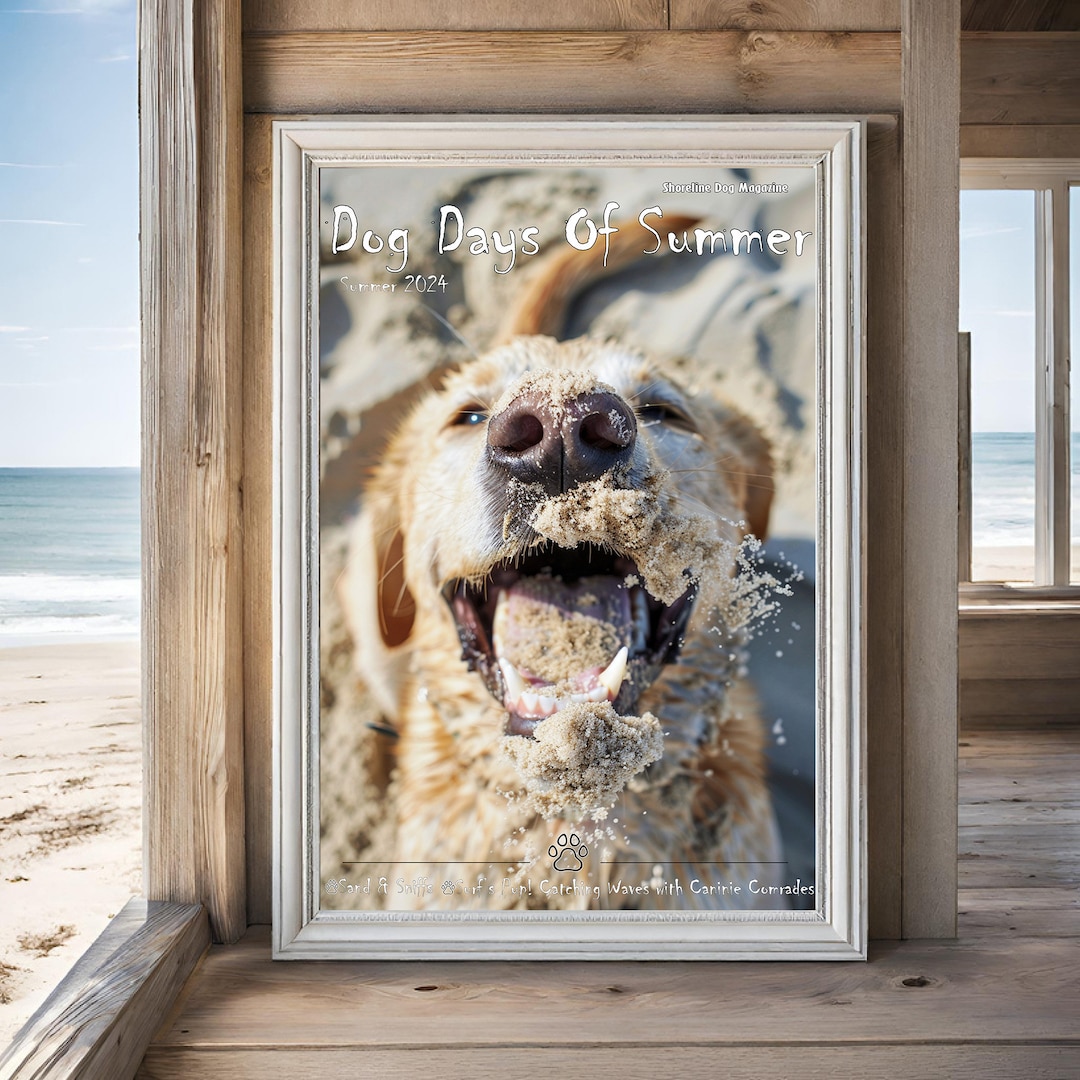 Dog Days of Summer Canines in Coastal Heaven Sandy Nose Smiling ...