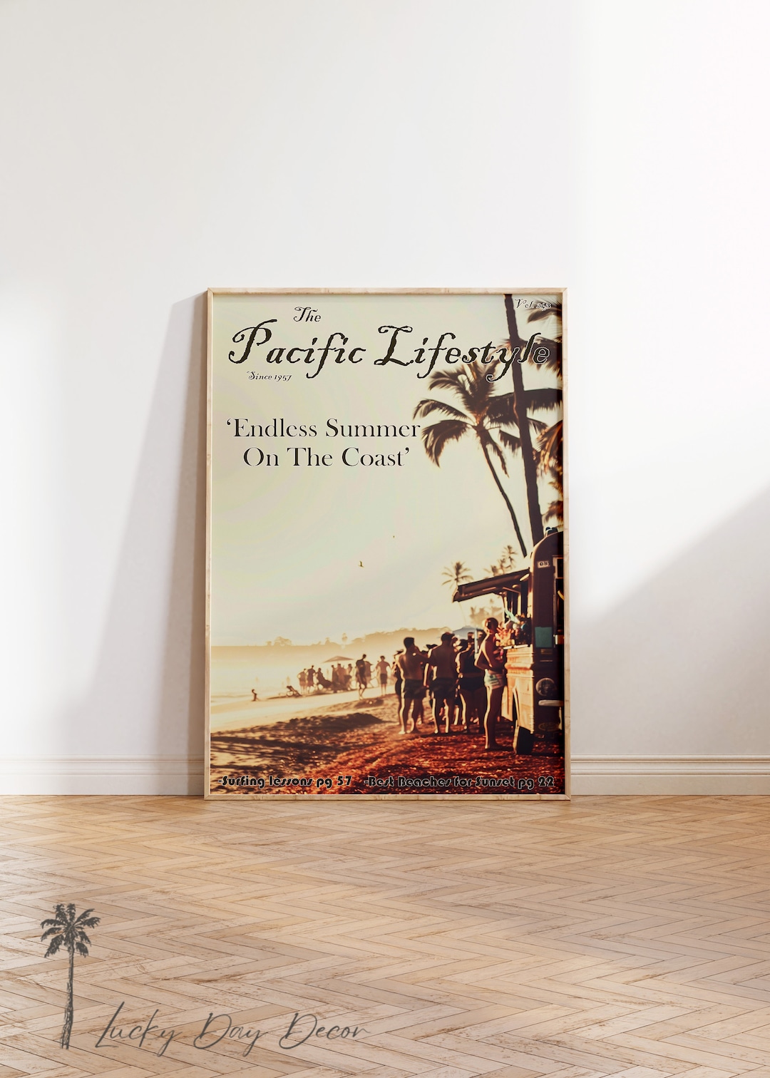Vintage 1960s California Magazine Cover Taco Truck Beachside Surf Art ...